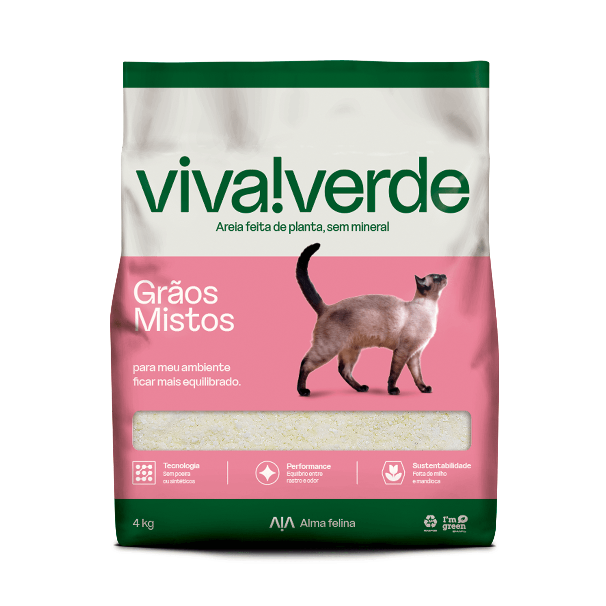 Viva!Verde Grãos Mistos - Viva!Verde Areia Higiênica